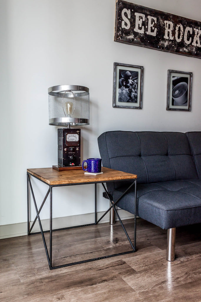 No. 607 - The Steel & Maple End Table Edison McCarthy